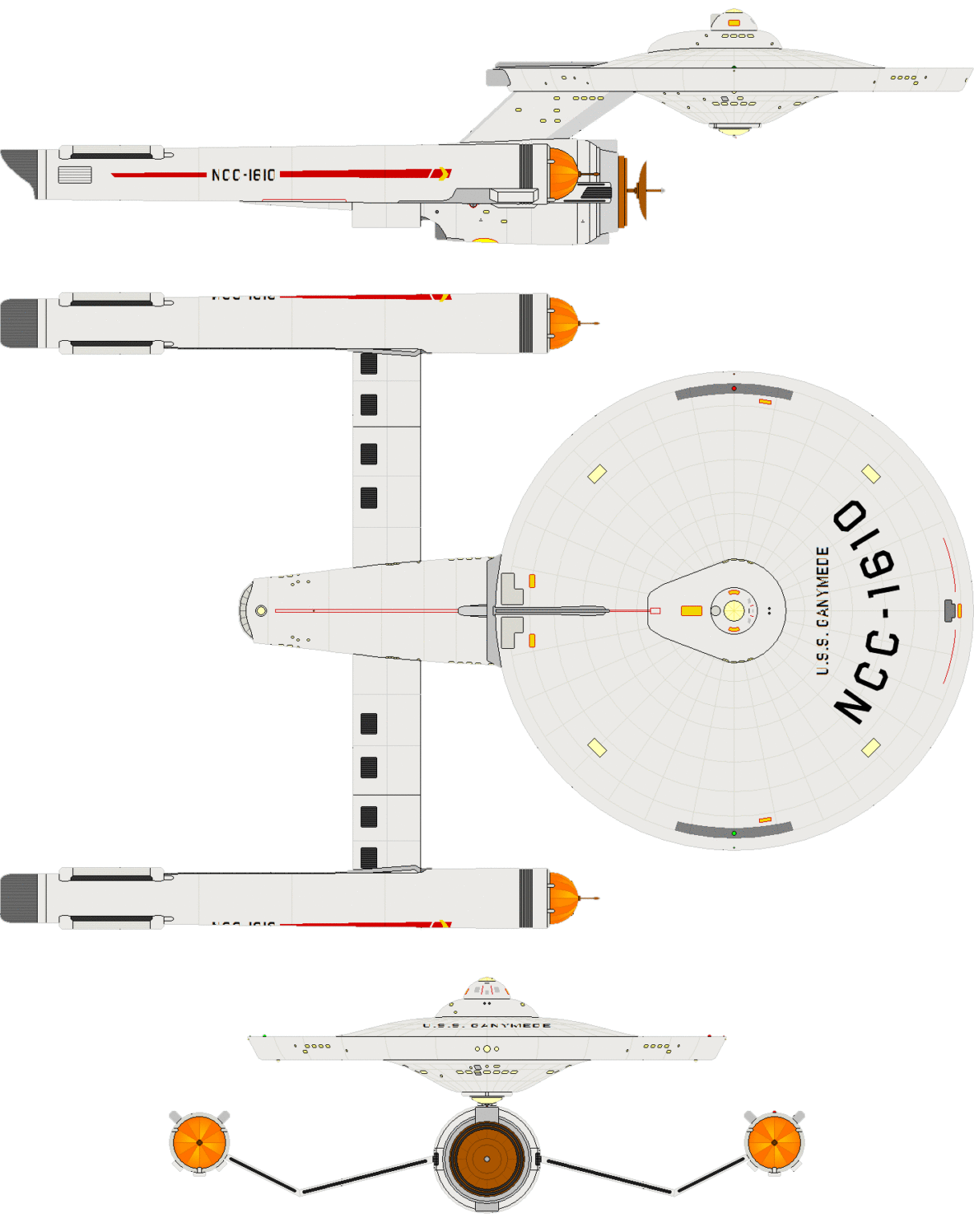 Ganymede Class X Cruiser – FASA Star Trek® Starship Tactical Combat ...