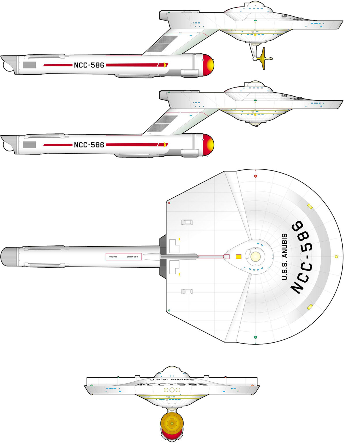 Anubis Class VII Light Cruiser – FASA Star Trek® Starship Tactical ...