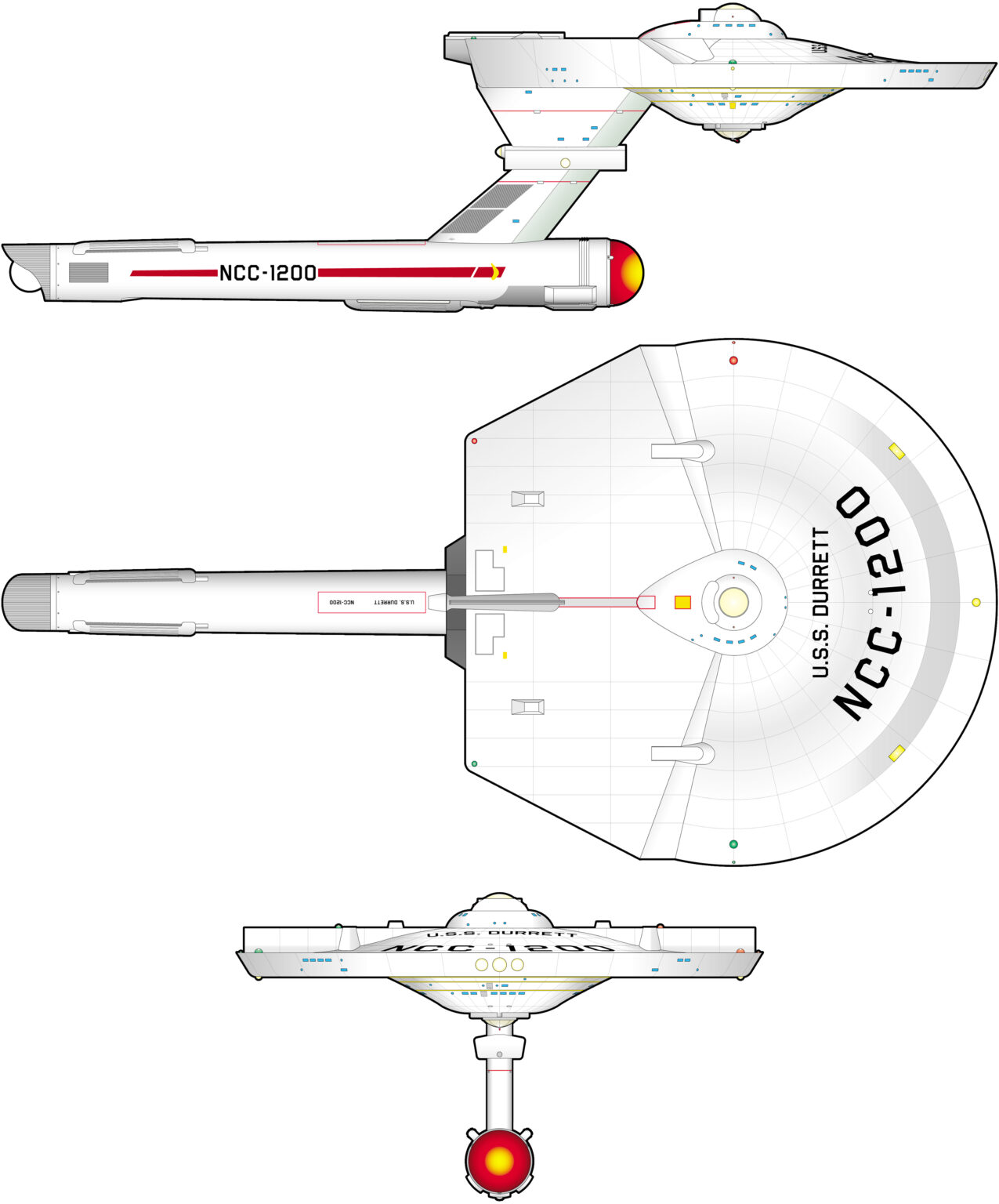 Richard T. Durrett Class VIII Light Cruiser – FASA Star Trek® Starship ...